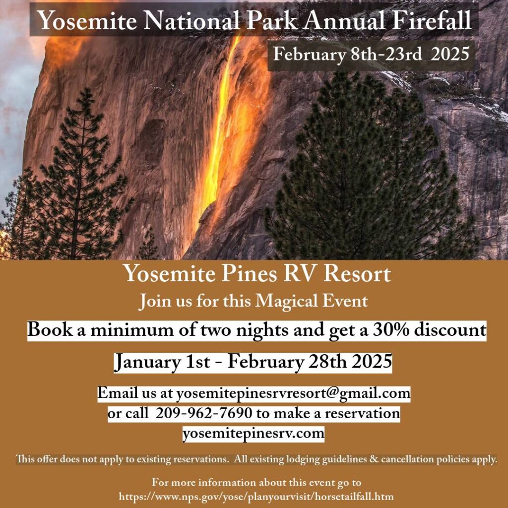 Yosemite National Park CampGround - Cabins - RV Sites - Yosemite Pines